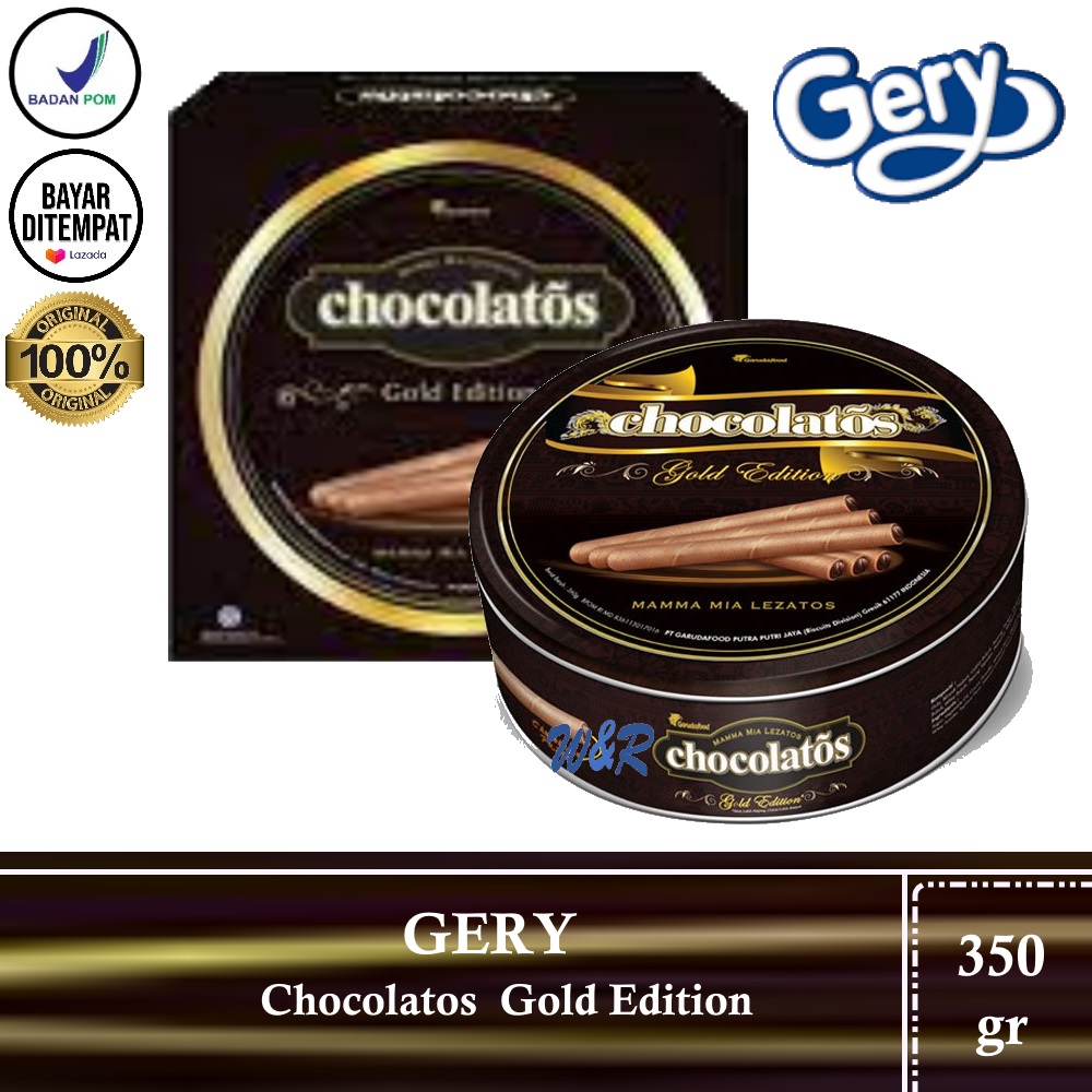 Gery Chocolatos Gold Edition 350gr Wafer Roll Coklat | Lazada Indonesia