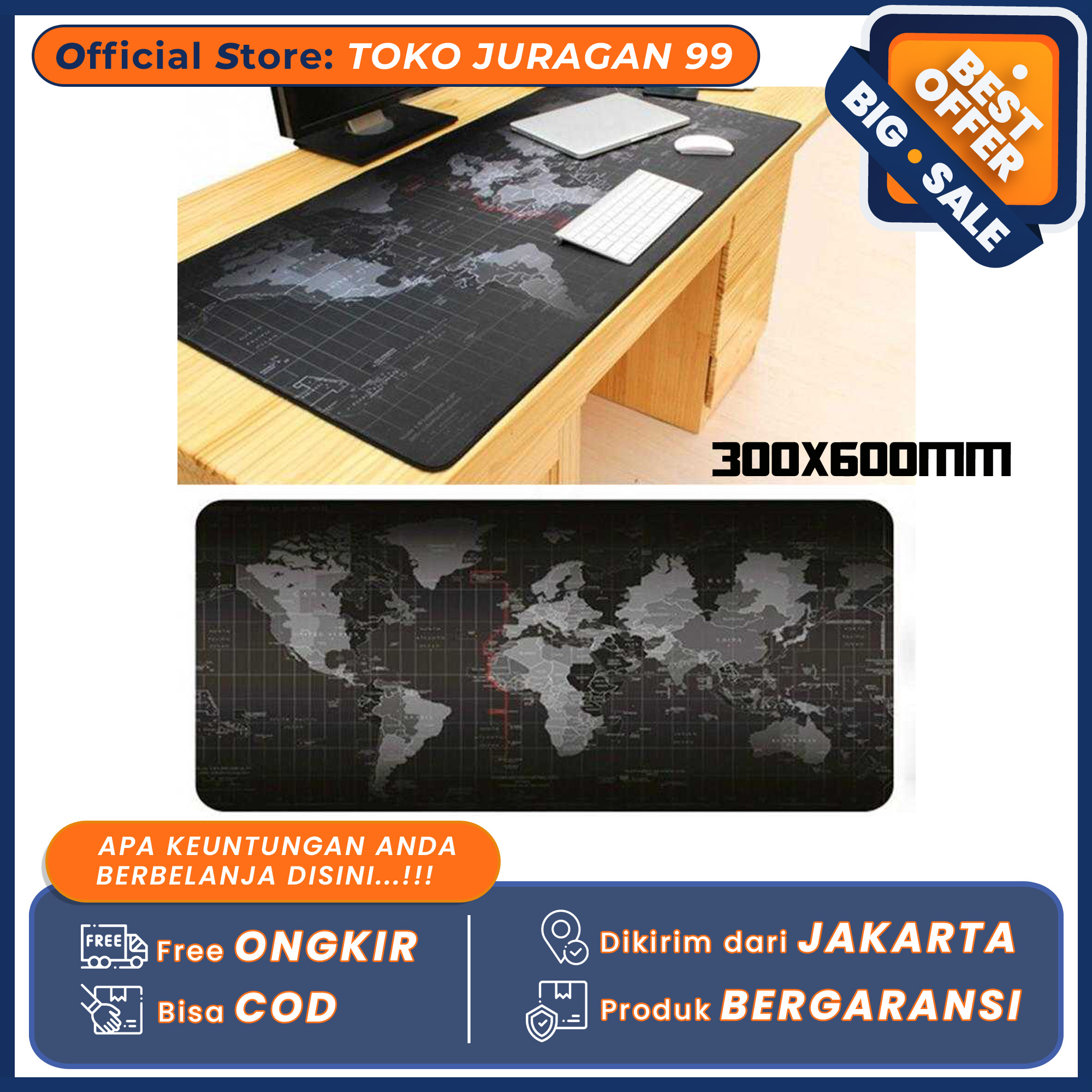 ORIGINAL!!! [300x600mm] Taffware Gaming Mouse Pad XL Desk Mat Motif ...