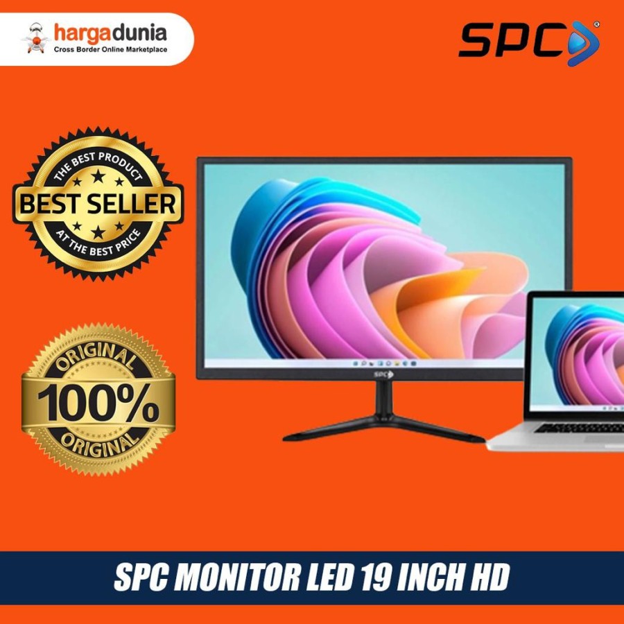 SPC Monitor LED 19 inch HD - Distributor Resmi Garansi 1 Tahun | Lazada ...