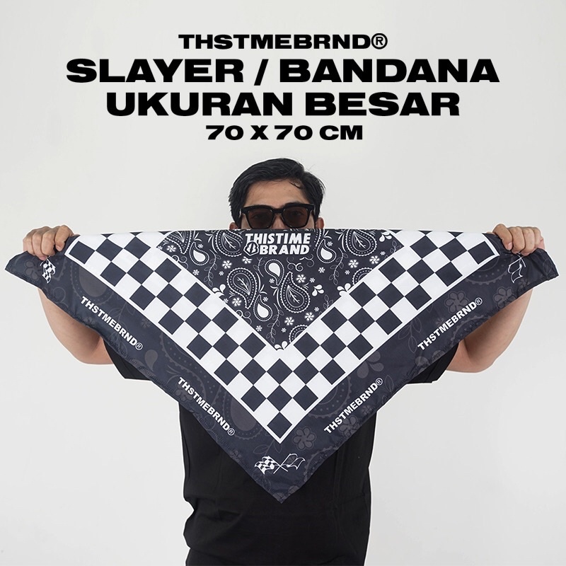 THISTIMEBRAND slayer bandana paisley black | Lazada Indonesia