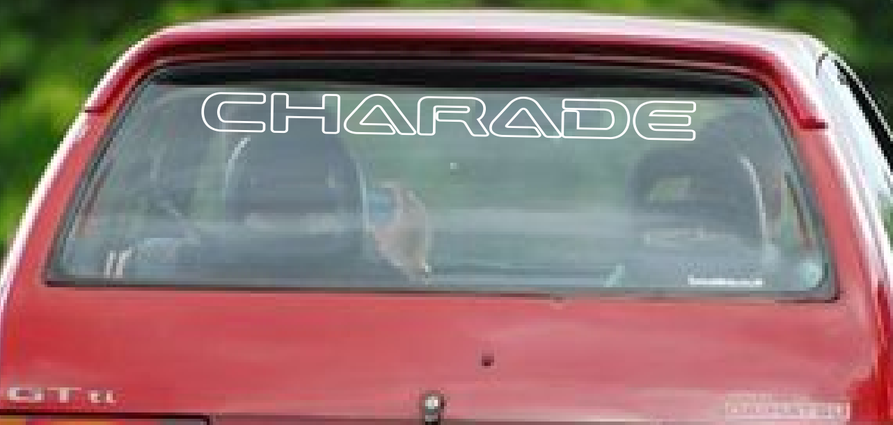 Stiker Daihatsu Charade Sticker kaca Belakang | Lazada Indonesia