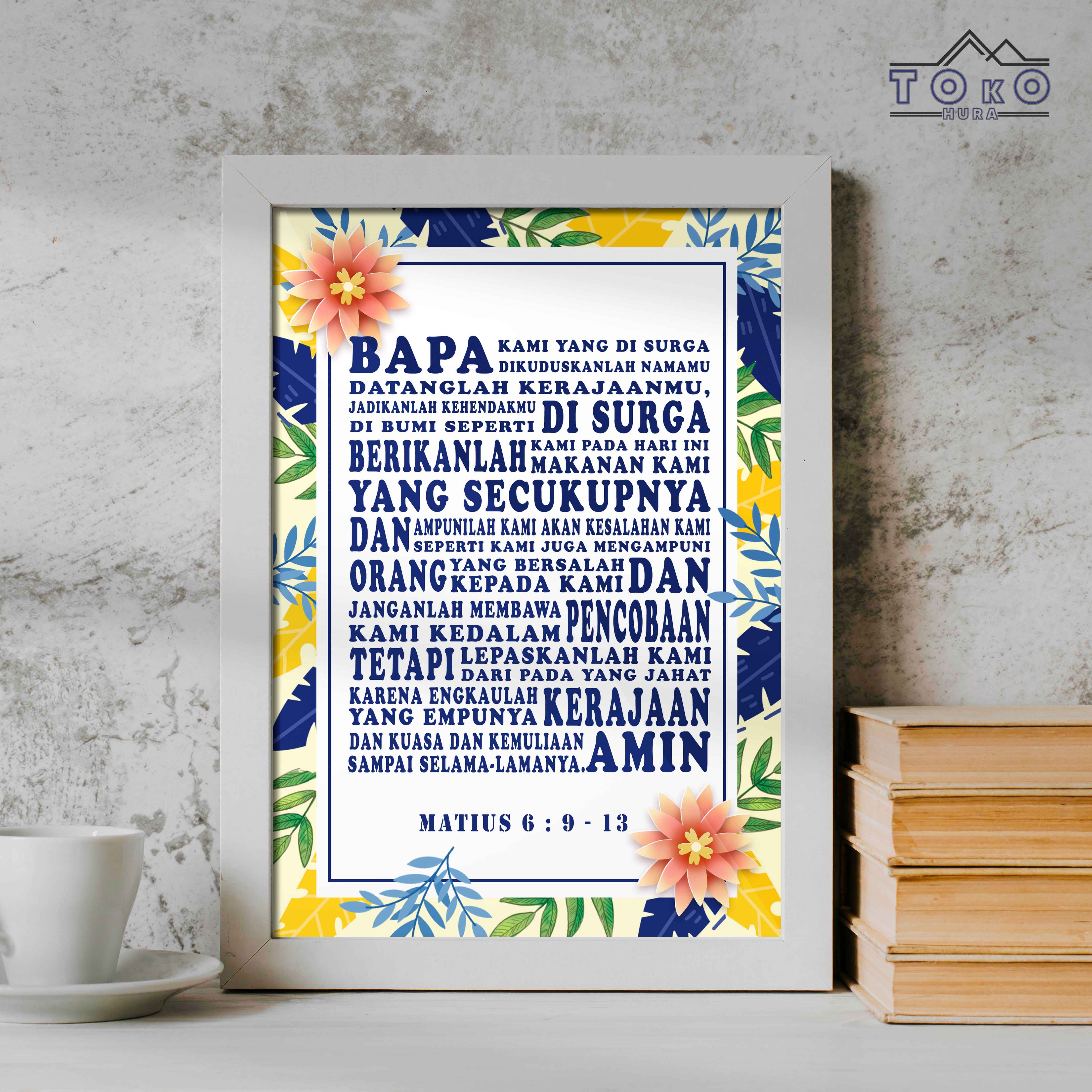 Hiasan Bingkai Doa Bapa Kami kristen Protestan | Lazada Indonesia