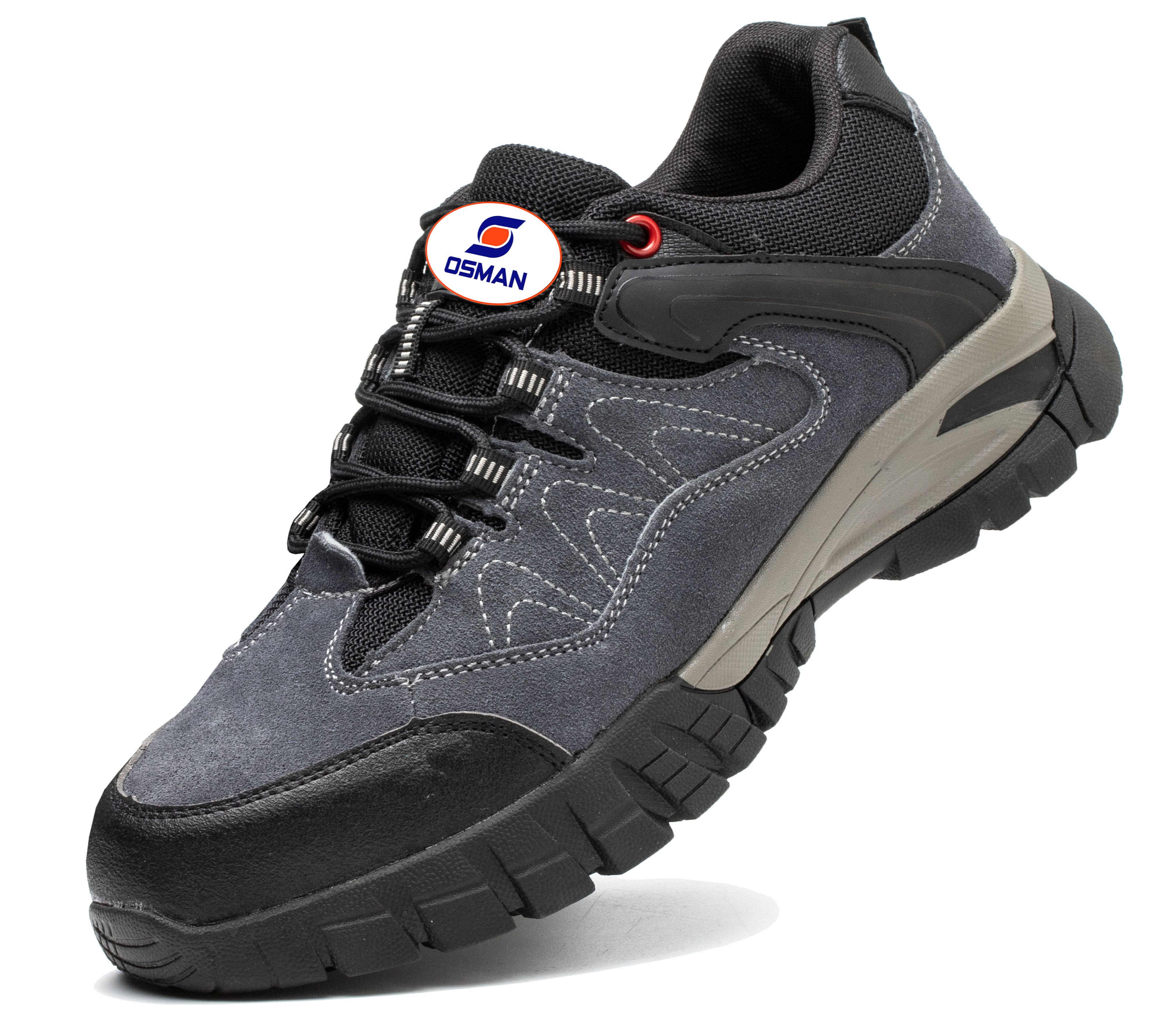 OSMAN Sepatu Safety Shoes Mid Cut Sepatu Sefty Ujung Besi Safety Kerja ...