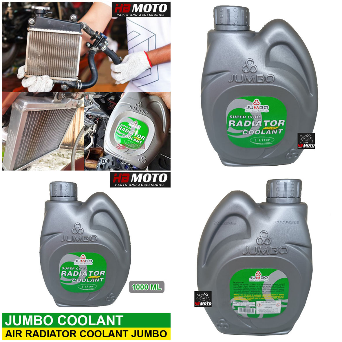 Air Radiator Jumbo Super Cool Radiator Coolant 1 Liter Original/Cairan ...