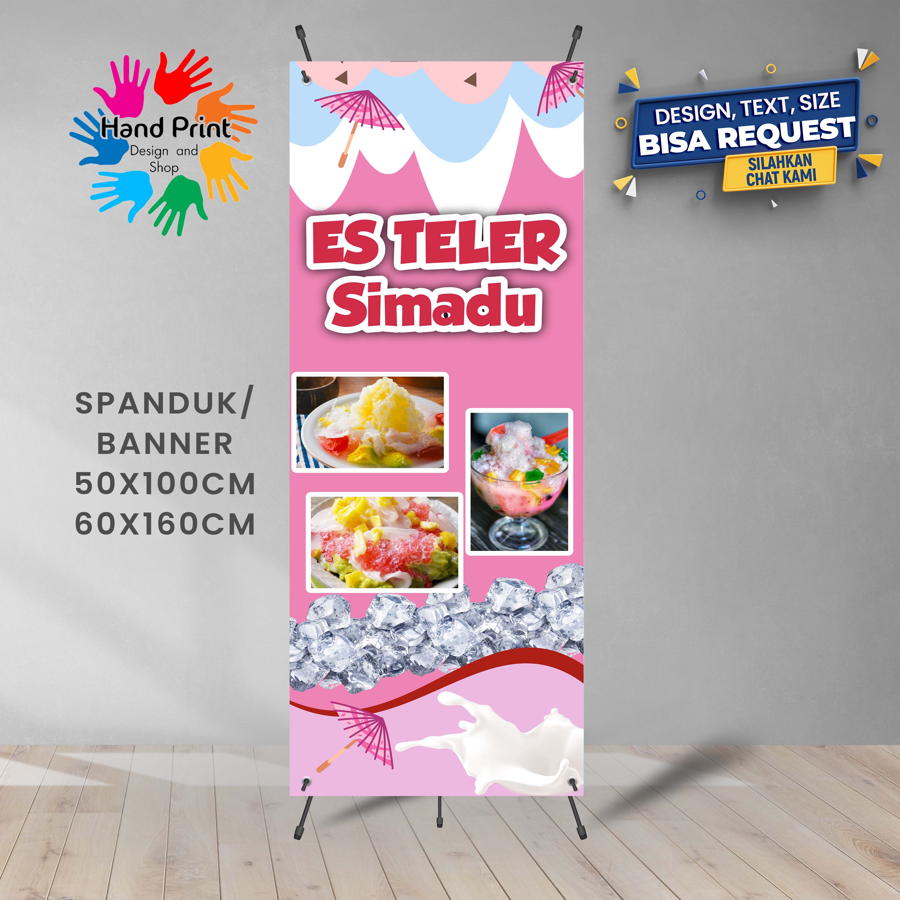 Spanduk Banner Es Teler Simadu Pink Gratis Memesan Desain | Lazada ...