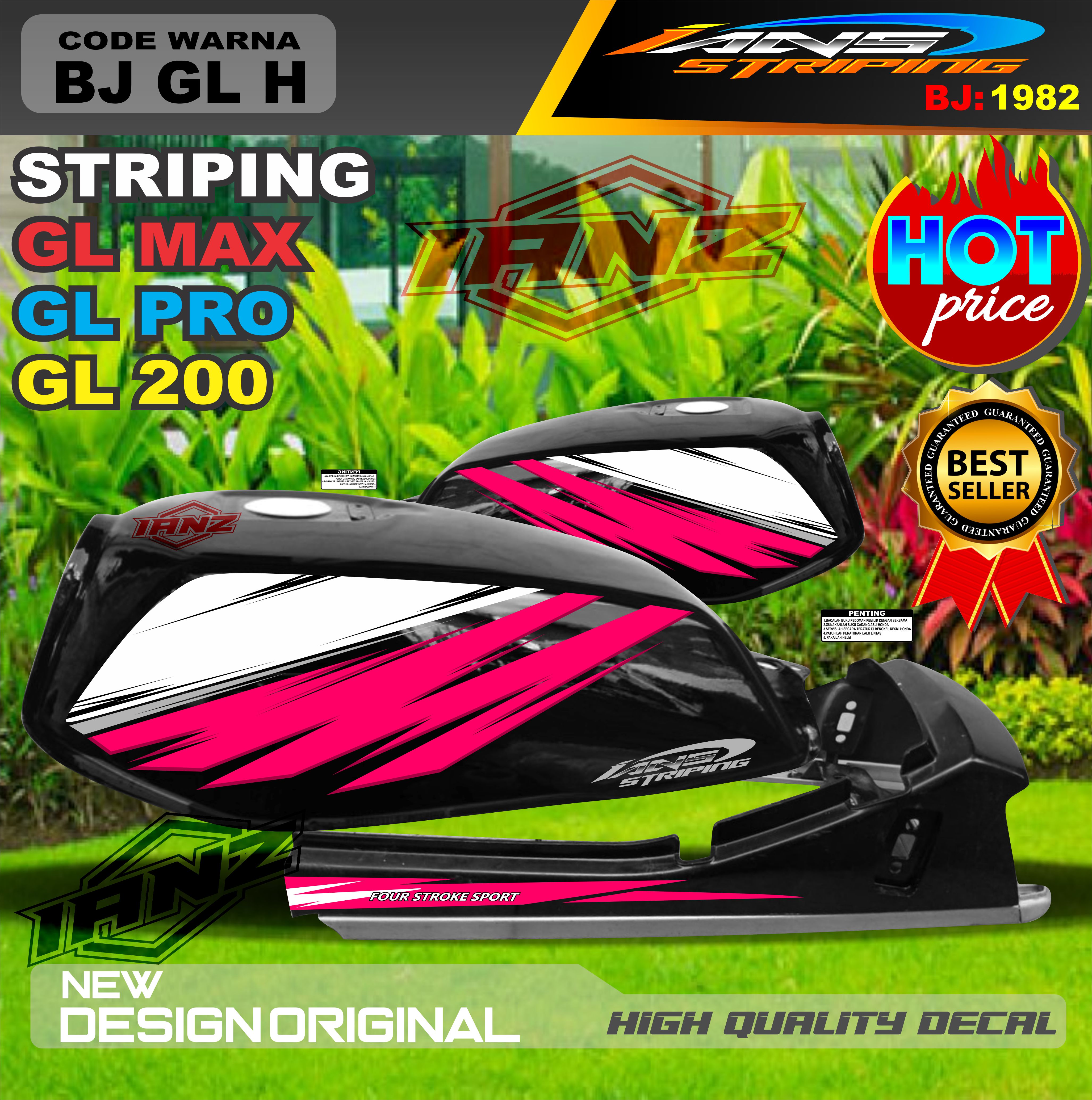 STIKER STRIPING GL PRO GL MAX / STIKER VARIASI BODY GL MAX / STRIPING ...
