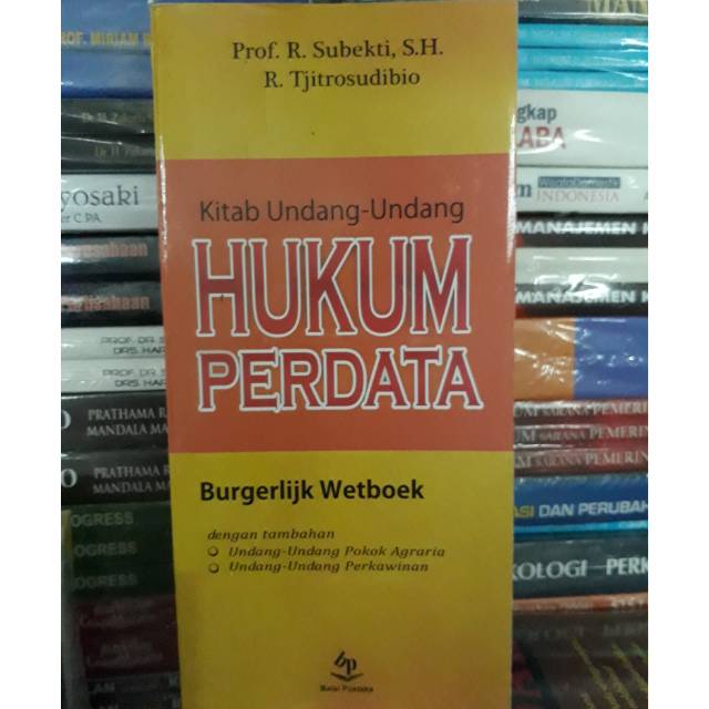 Kitab Undang Undang HUKUM PERDATA BY PROF SUBEKTI | Lazada Indonesia