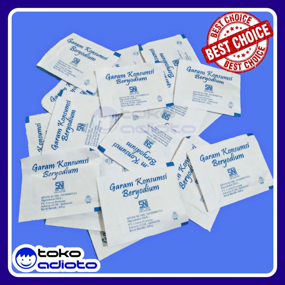 Garam Sachet 250pcs / Salt Sachet / Garam Kemasan / Garam Yodium ...