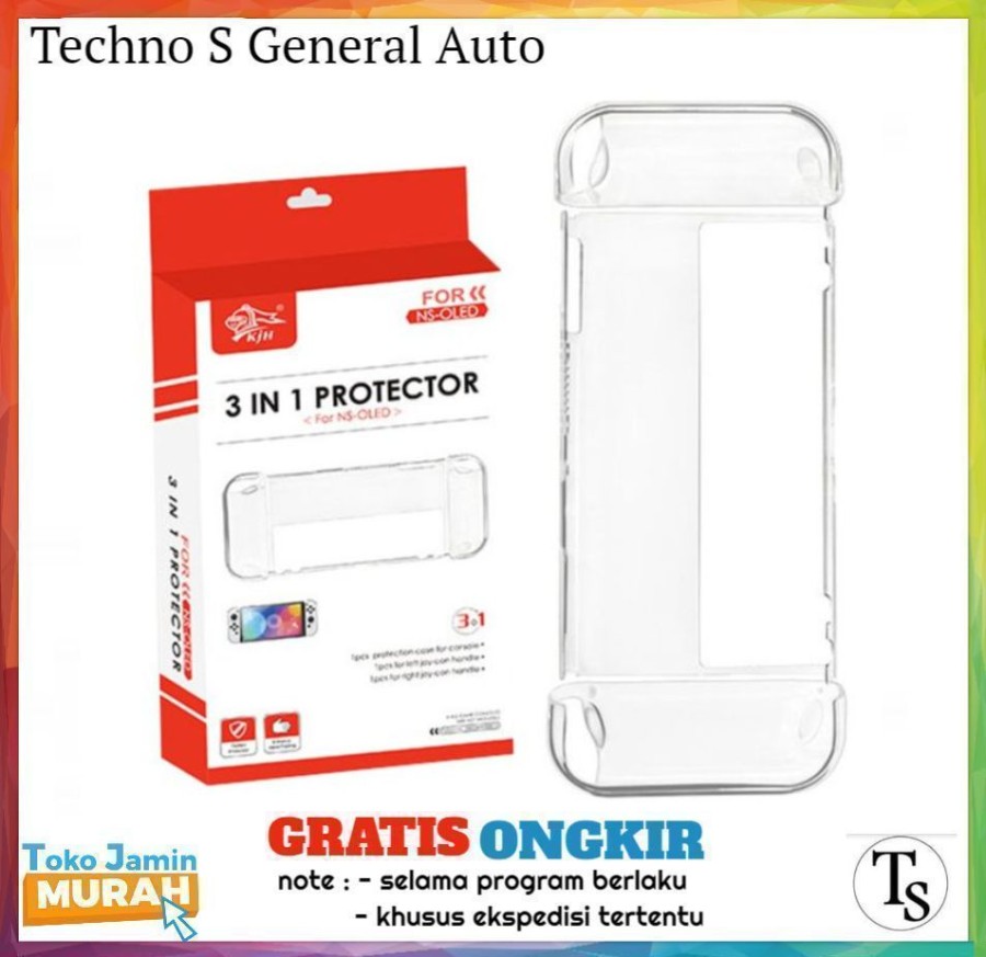 KJH 3 in 1 Protector Crystal Case Nintendo Switch Oled | Lazada Indonesia