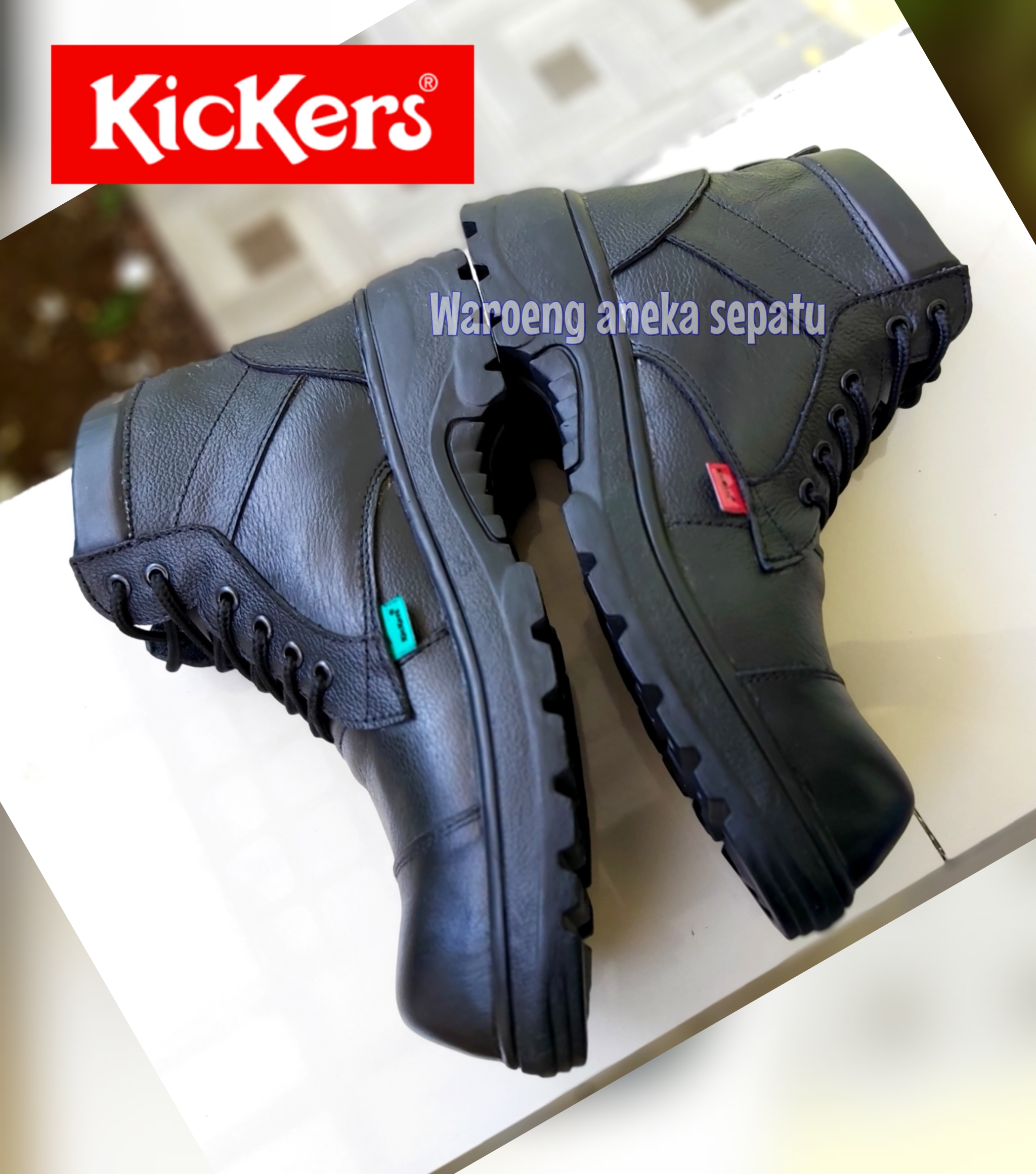 Sepatu Boot Pria Safety Ujung Besi Kulit 2 Warna Hitam Coklat Sepatu ...