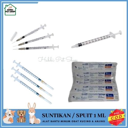 Spuit 1ml/cc /Alat Bantu Minum Obat Hewan | Lazada Indonesia