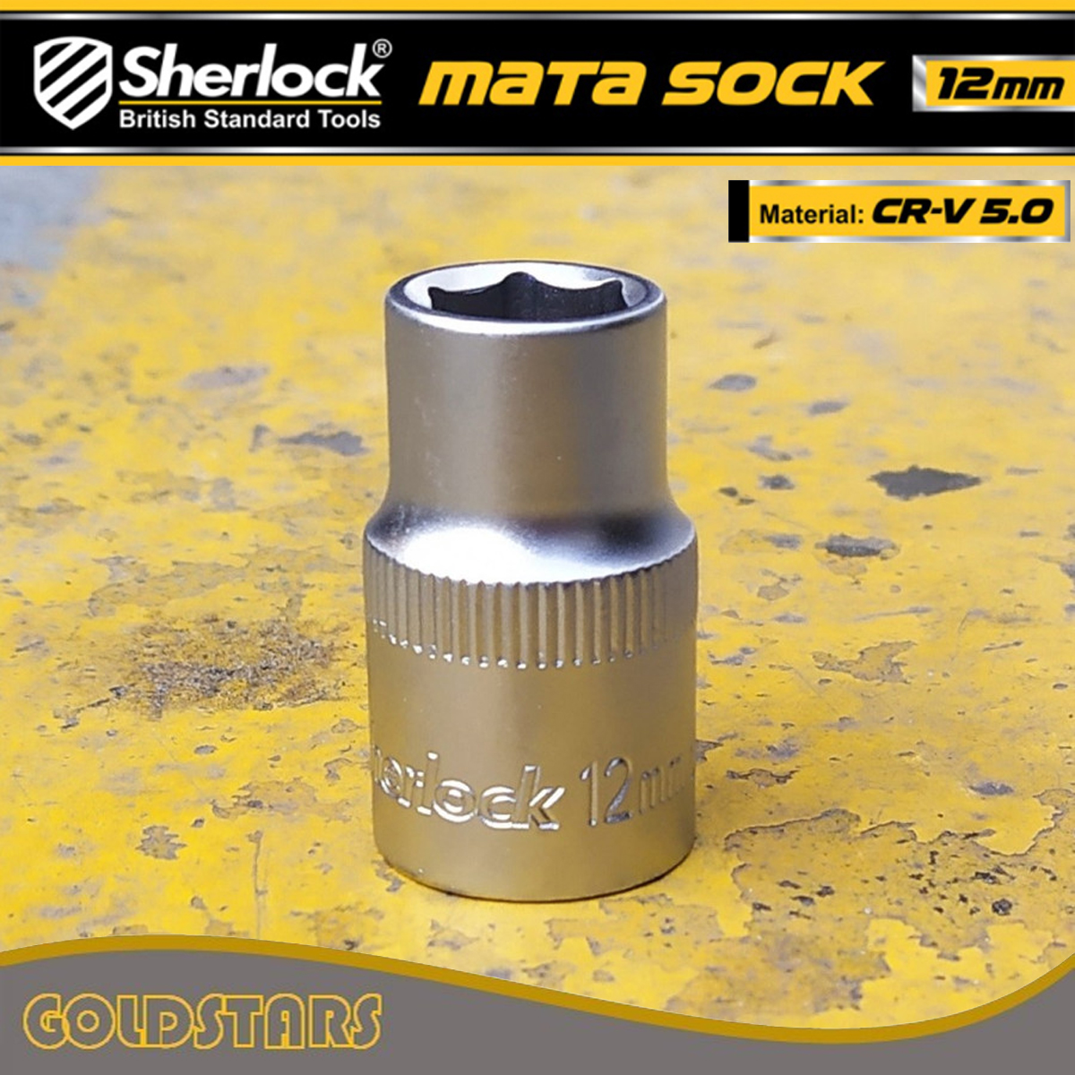 Kunci Shock 12 mm 6 PT Original Sherlock Mata Sok/Sock 1/2 inch ...