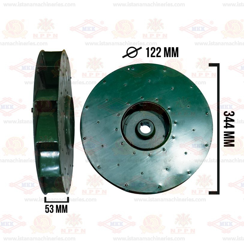 VANE WHEEL WITH FLANGE / KIPAS BLOWER (MKK) N120 | Lazada Indonesia