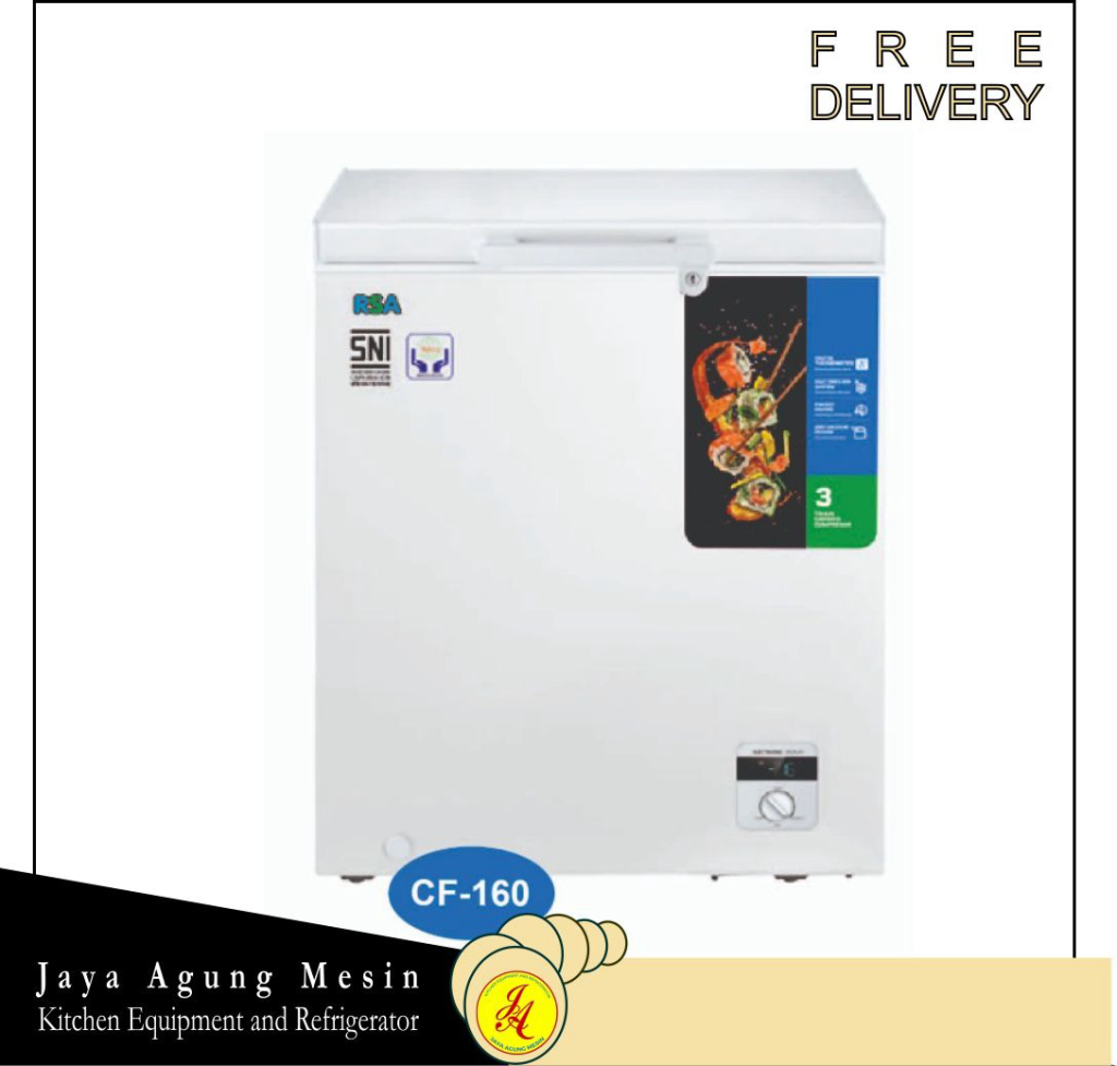 Chest Freezer RSA CF-160 Freezer Box | Lazada Indonesia