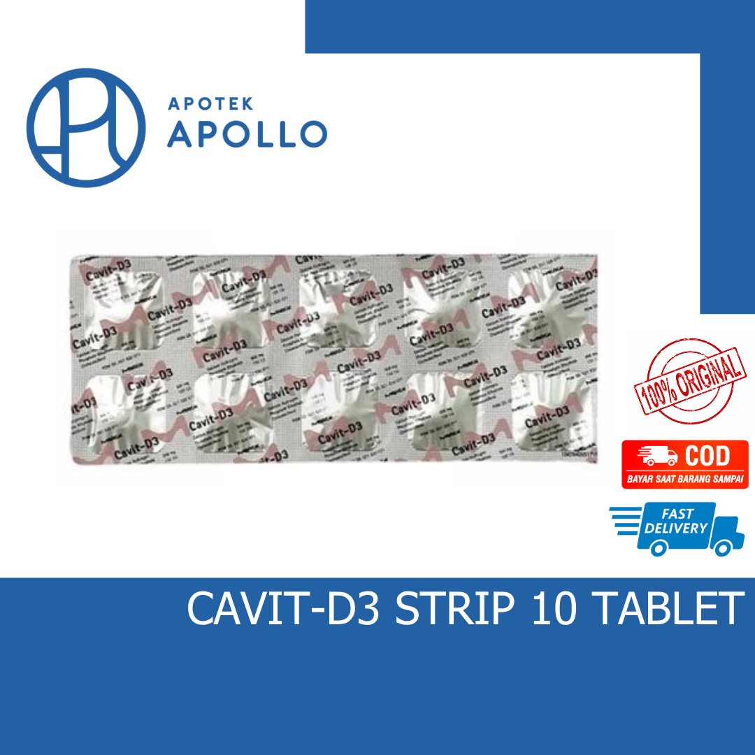 CAVIT-D3 STRIP 10 TABLET CAVIT D3 VITAMIN D | Lazada Indonesia