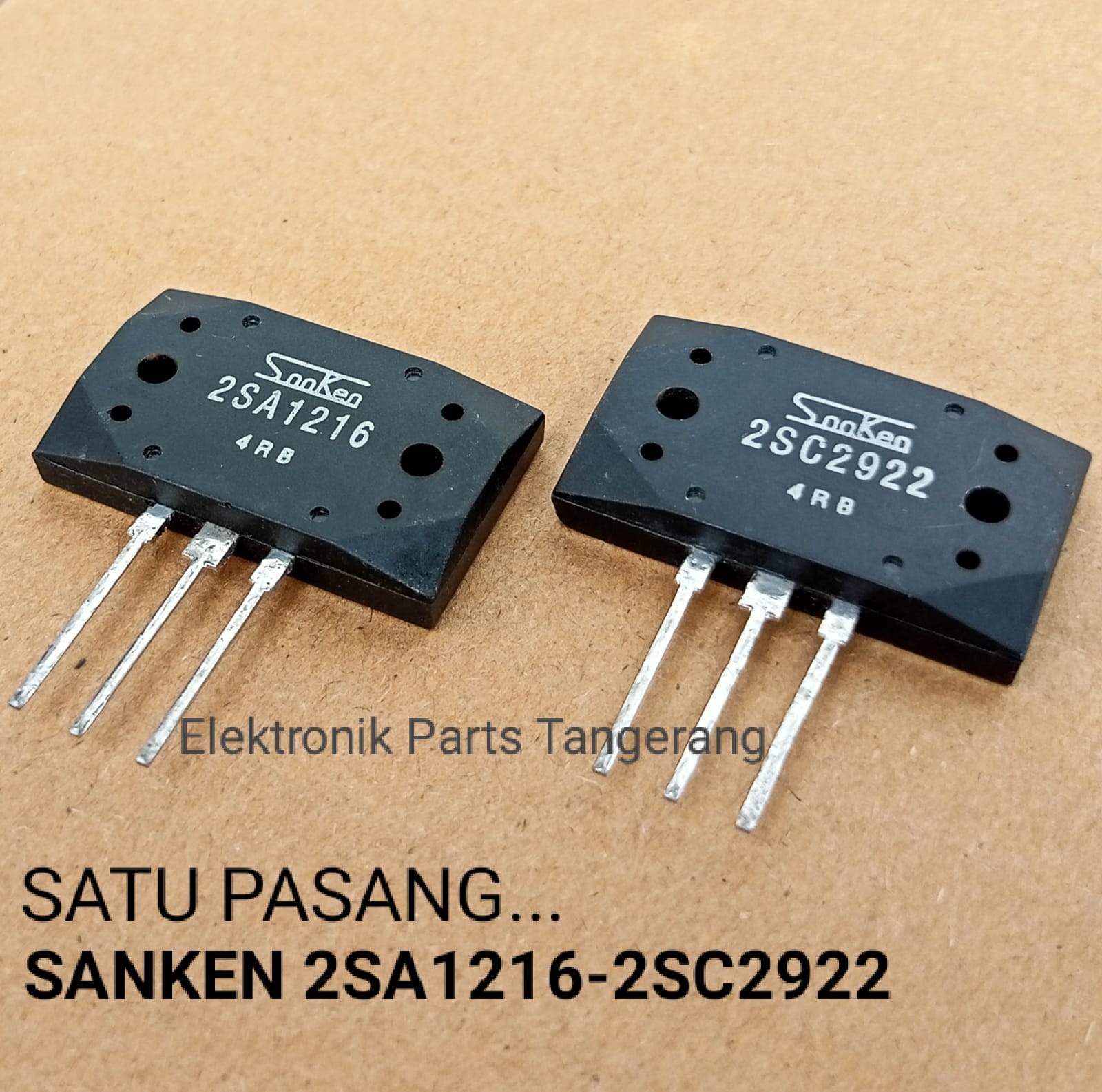 TRANSISTOR SANKEN 2SA1216 2SC2922 II RRT (SATU SET) TR SANKEN 2SA1216 ...