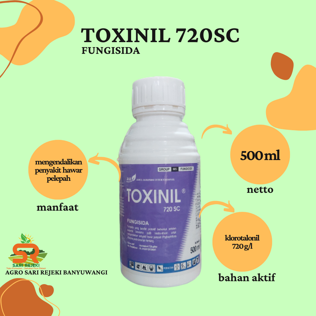 TOXINIL 720SC 500ML FUNGISIDA KLOROTALONIL CAIR | Lazada Indonesia