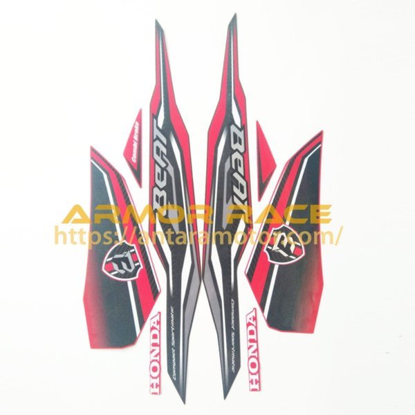 Striping Lis Sticker Honda Beat Fi CBS ISS 2019 Magenta Merah Biru Pink ...