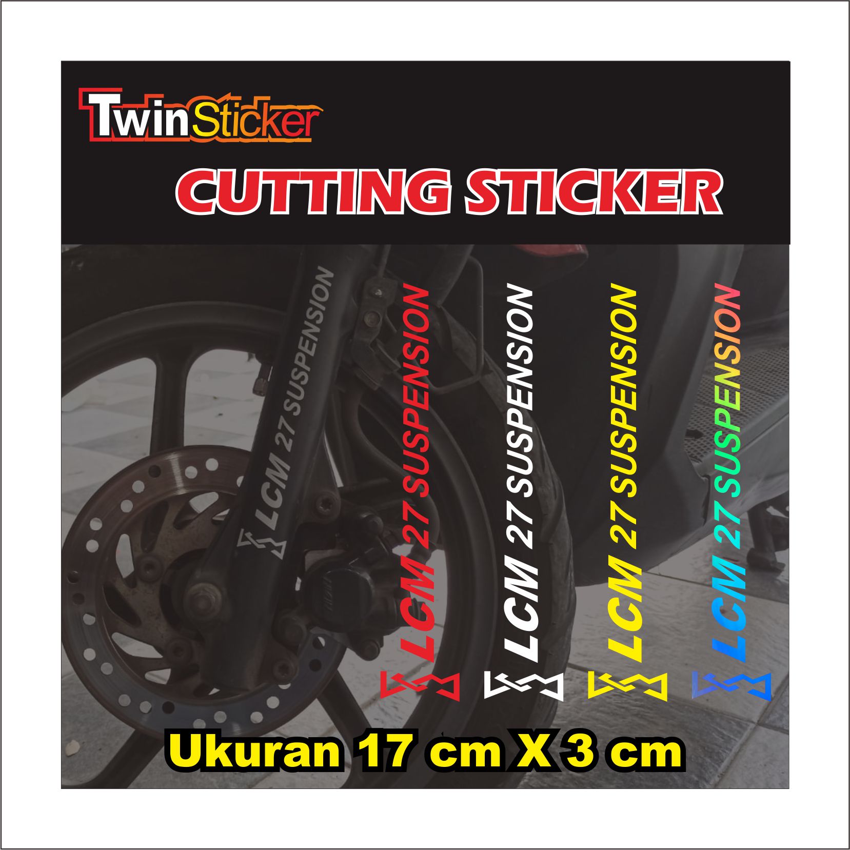 Sticker Shock Bottom Depan Lcm 27 Suspension | Lazada Indonesia