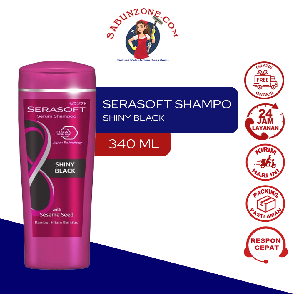 Shampoo Serasoft Shiny Black 340 ml | Lazada Indonesia