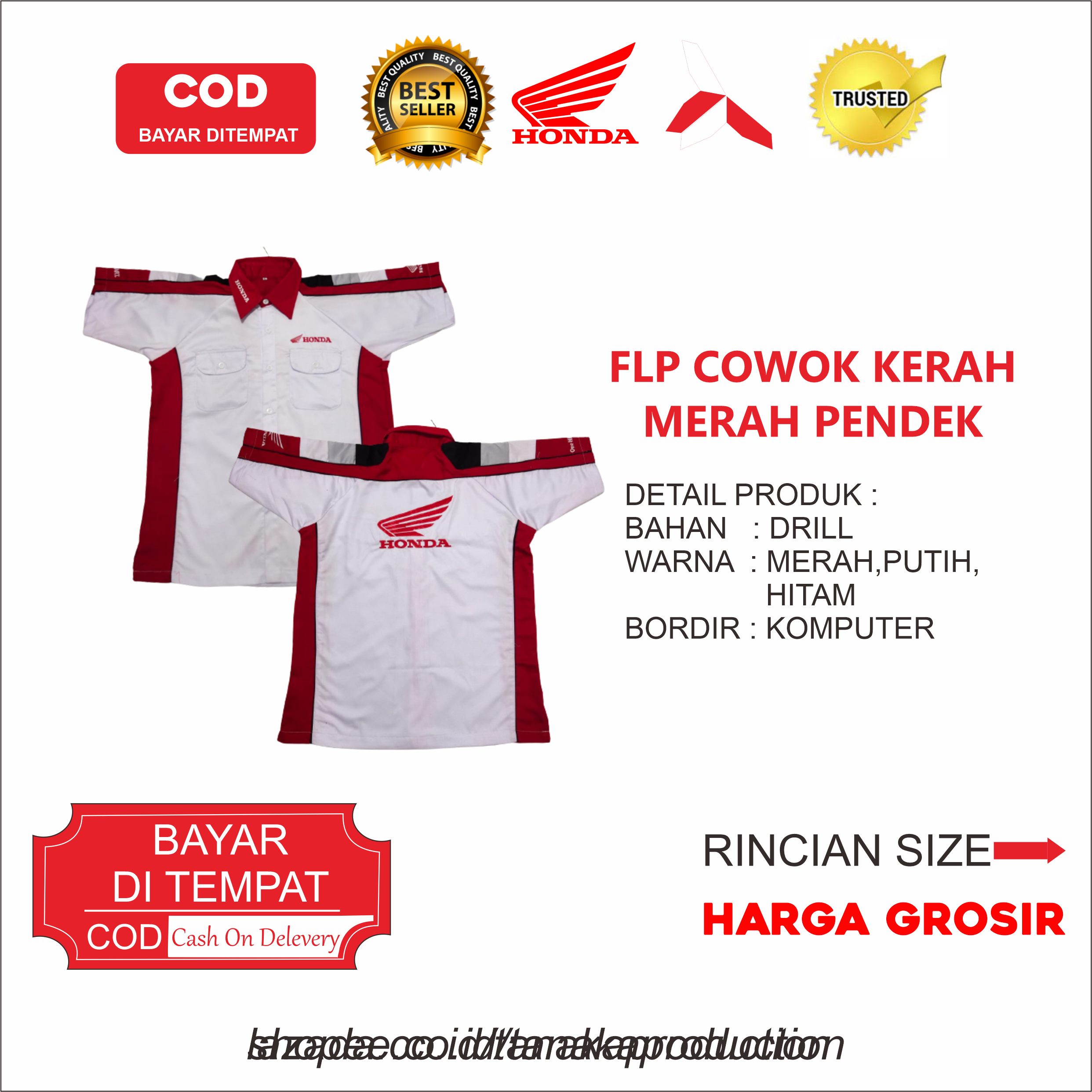 Seragam Honda Frontline People (FLP) | Frontdesk | Seragam Honda ...