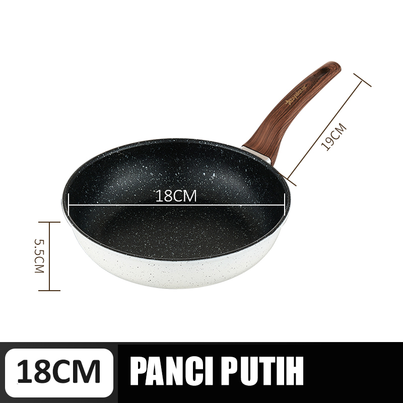 Royalstar Teflon Nobilis Granite Pan + LID - Panci Wajan Penggorengan ...