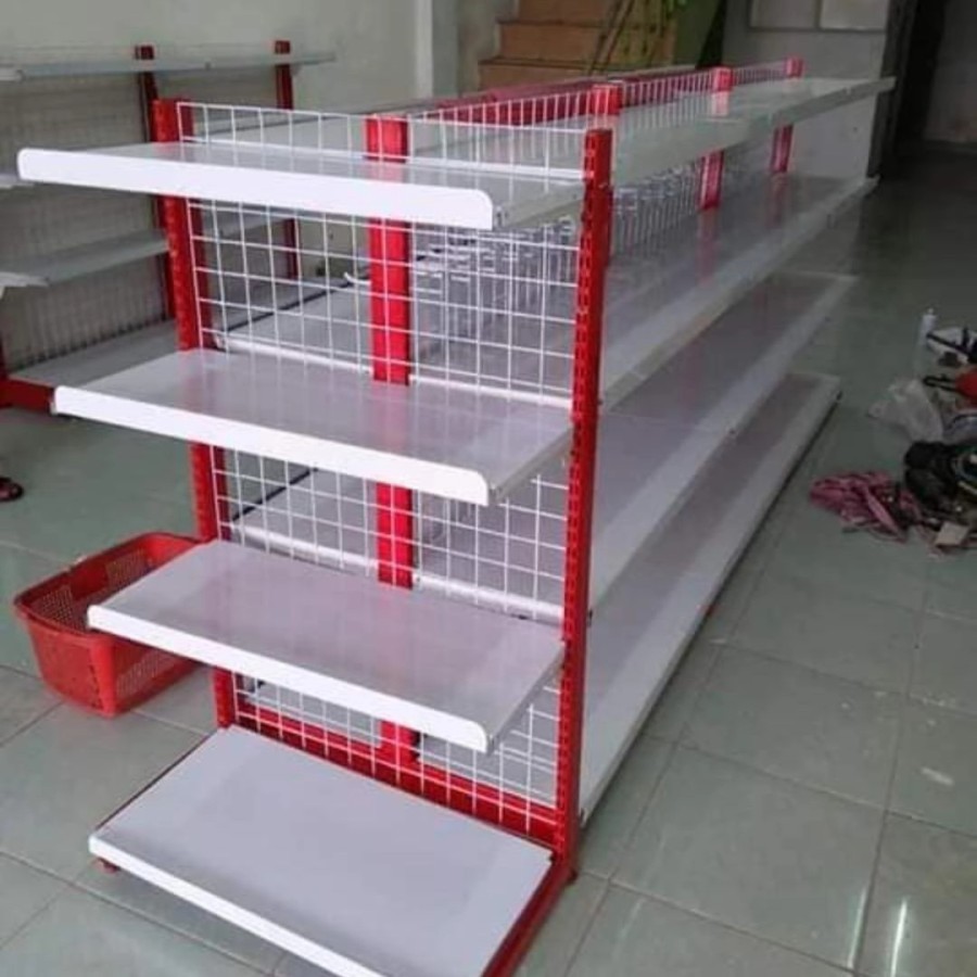 Rak Gondola Double 5 Ambalan Ukuran 90x30x150CM | Lazada Indonesia