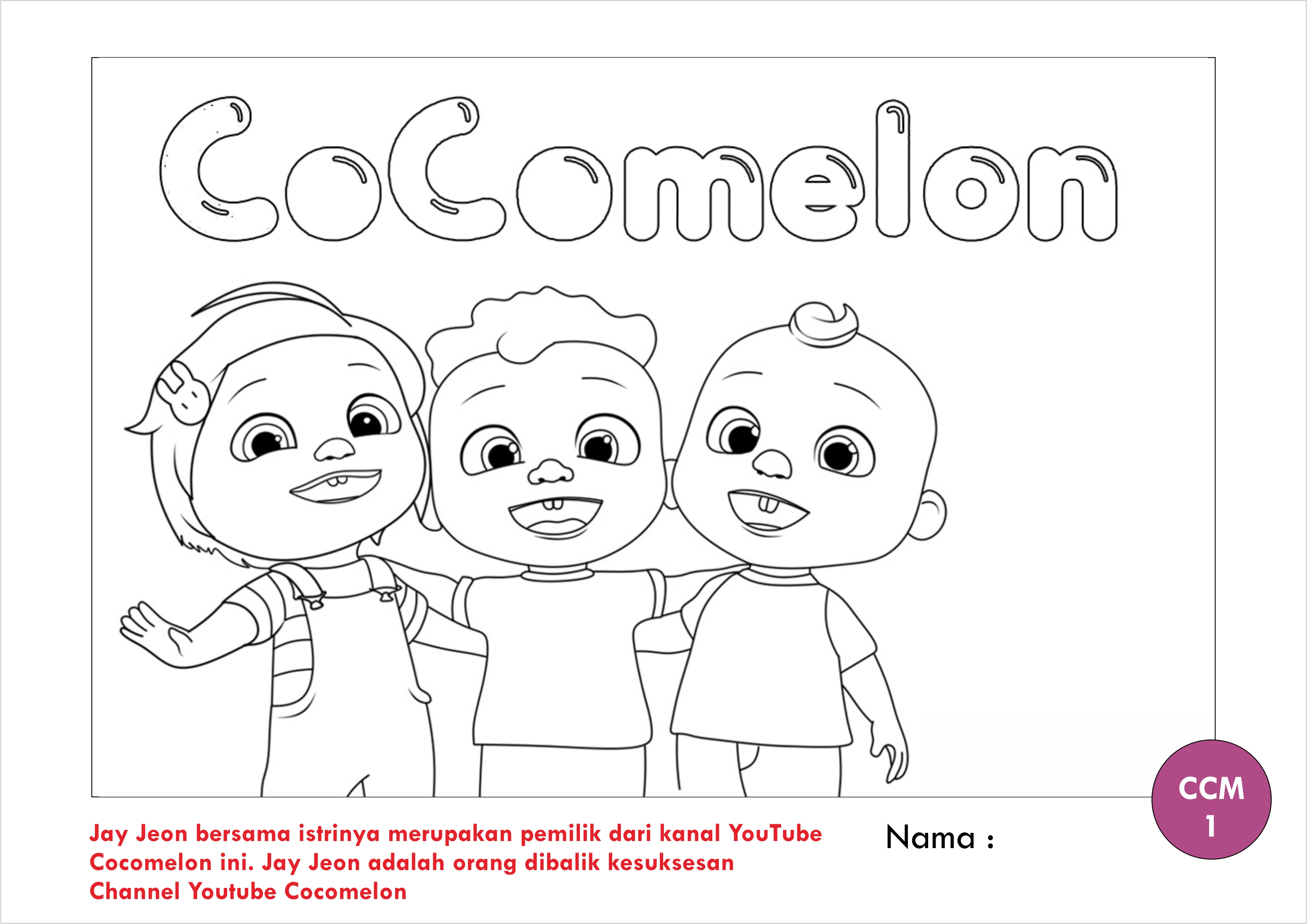 Animasi Gambar Mewarnai Cocmelon Images High Quality...