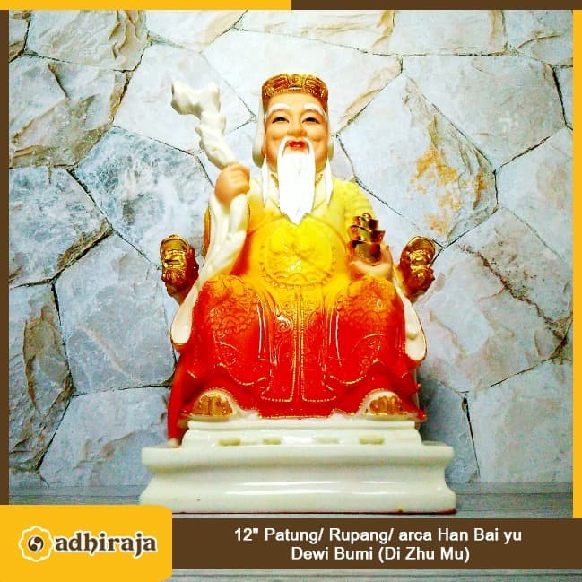 Rupang Patung Arca Buddha Dewa Bumi Di Zhu Gong Han Bai Yu 12" | Lazada ...