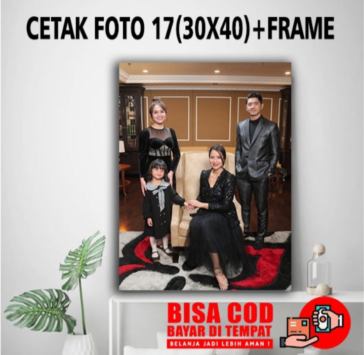 CETAK FOTO 20R UKURAN 30X40cm SUDAH DI BINGKAI | Lazada Indonesia