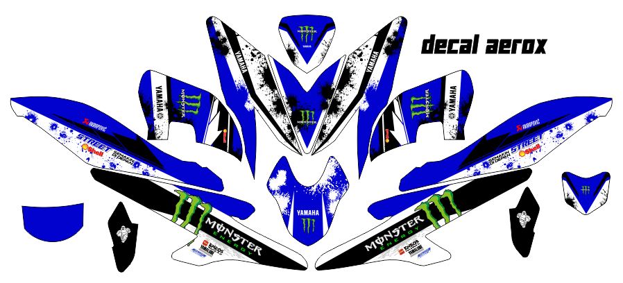 sticker decal aerox list motor yamaha aerox 155 decal aerox fullbody ...