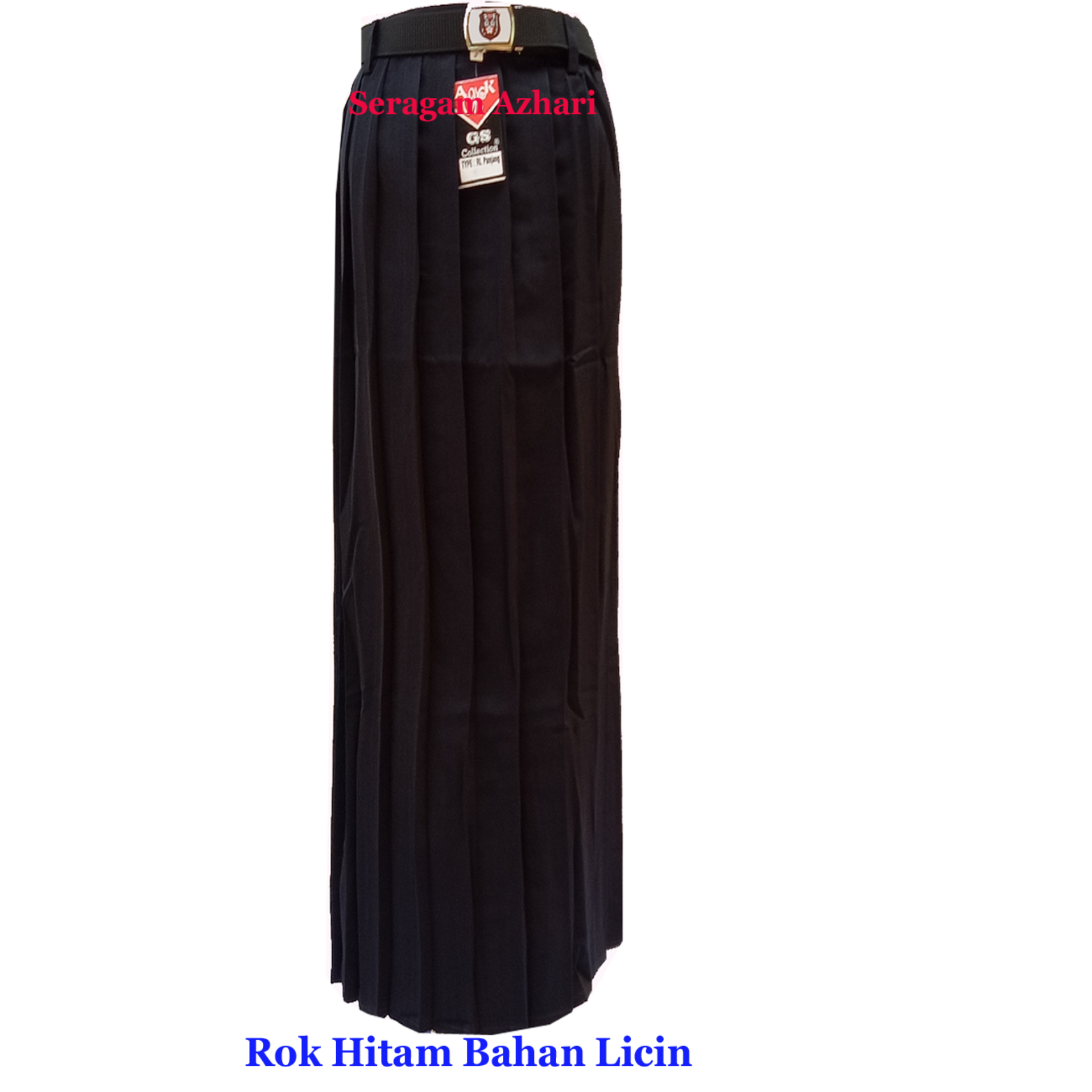 Rok Sekolah SD Warna Hitam Rempel-Rok SD Hitam Jumbo-Rok Rempel Hitam ...