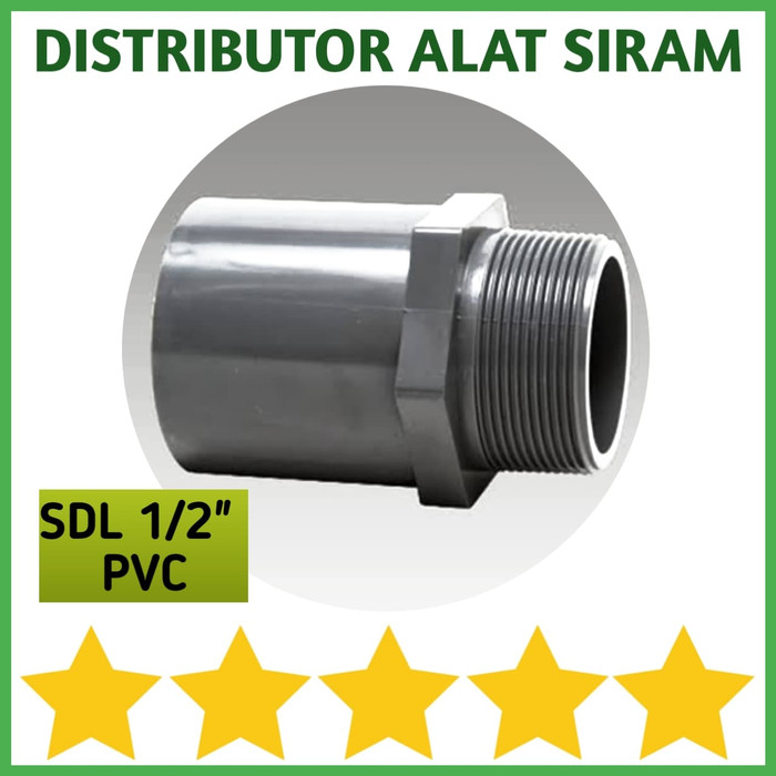 SOCK DRAT LUAR 1/2 INCH PVC SDL MALE SOCK SOCKET PIPA SPRINKLER 1/2 ...