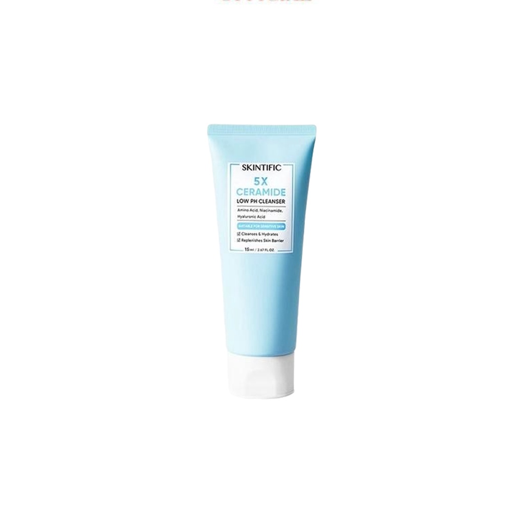 SKINTIFIC 5X Ceramide Low pH Cleanser 80ml / 15ml | Lazada Indonesia