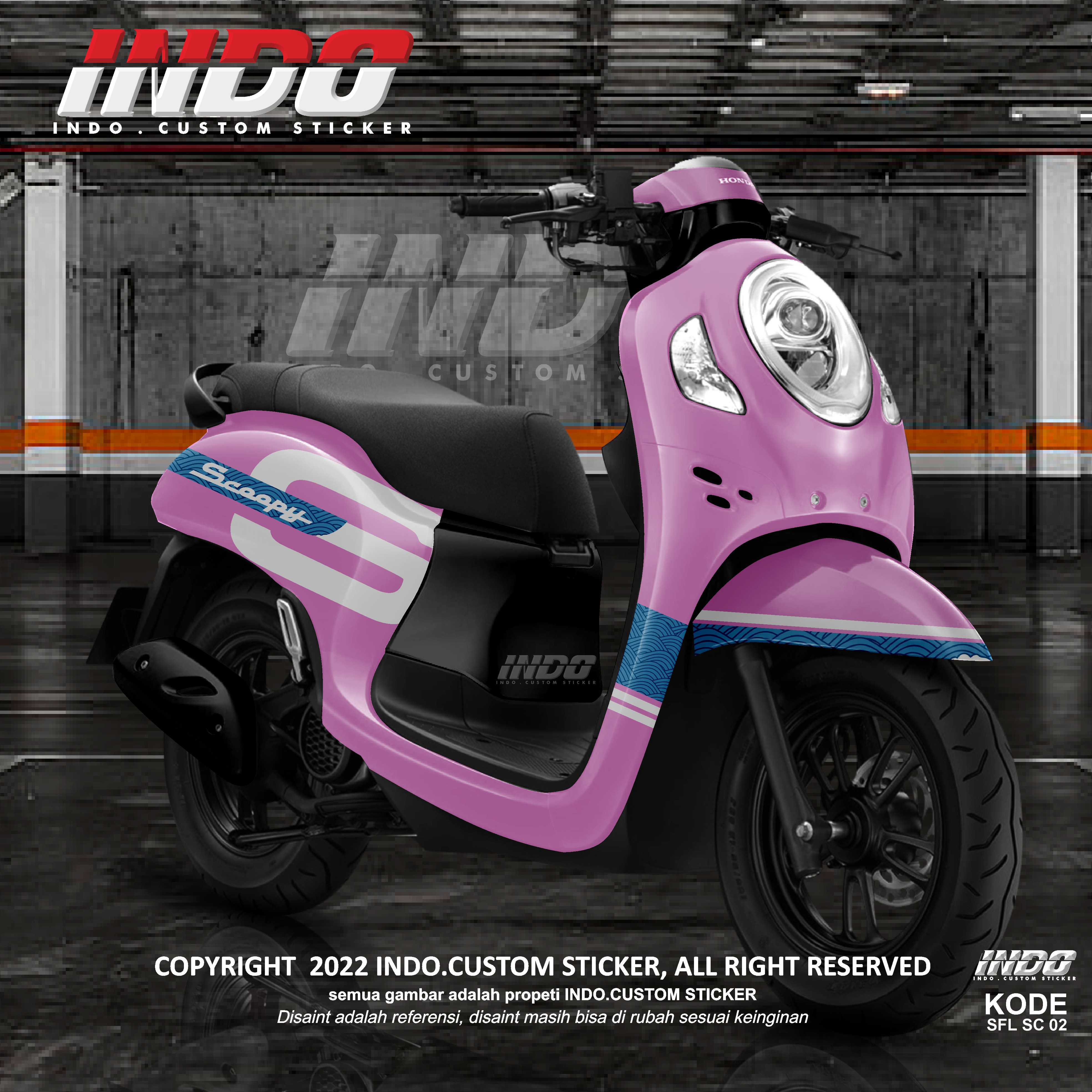 DECAL SCOOPY SIMPLE ELEGANT NEW 2021 FULL BODY - DECAL STIKER SCOPY ...