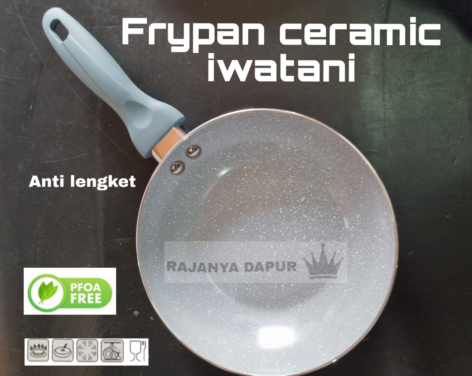 Frypan iwatani ceramic coating- frypan ceramic iwatani - wajan ceramic ...
