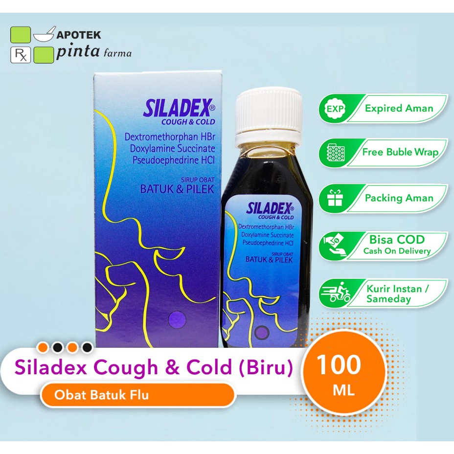 Siladex Cough & Cold Biru 100 ml | Lazada Indonesia