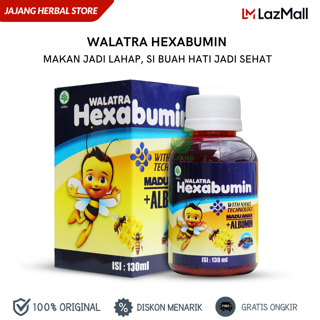 Hexabumin Madu Vitamin Untuk Anak Vitamin Anak Telat Bicara Herbal Asli ...