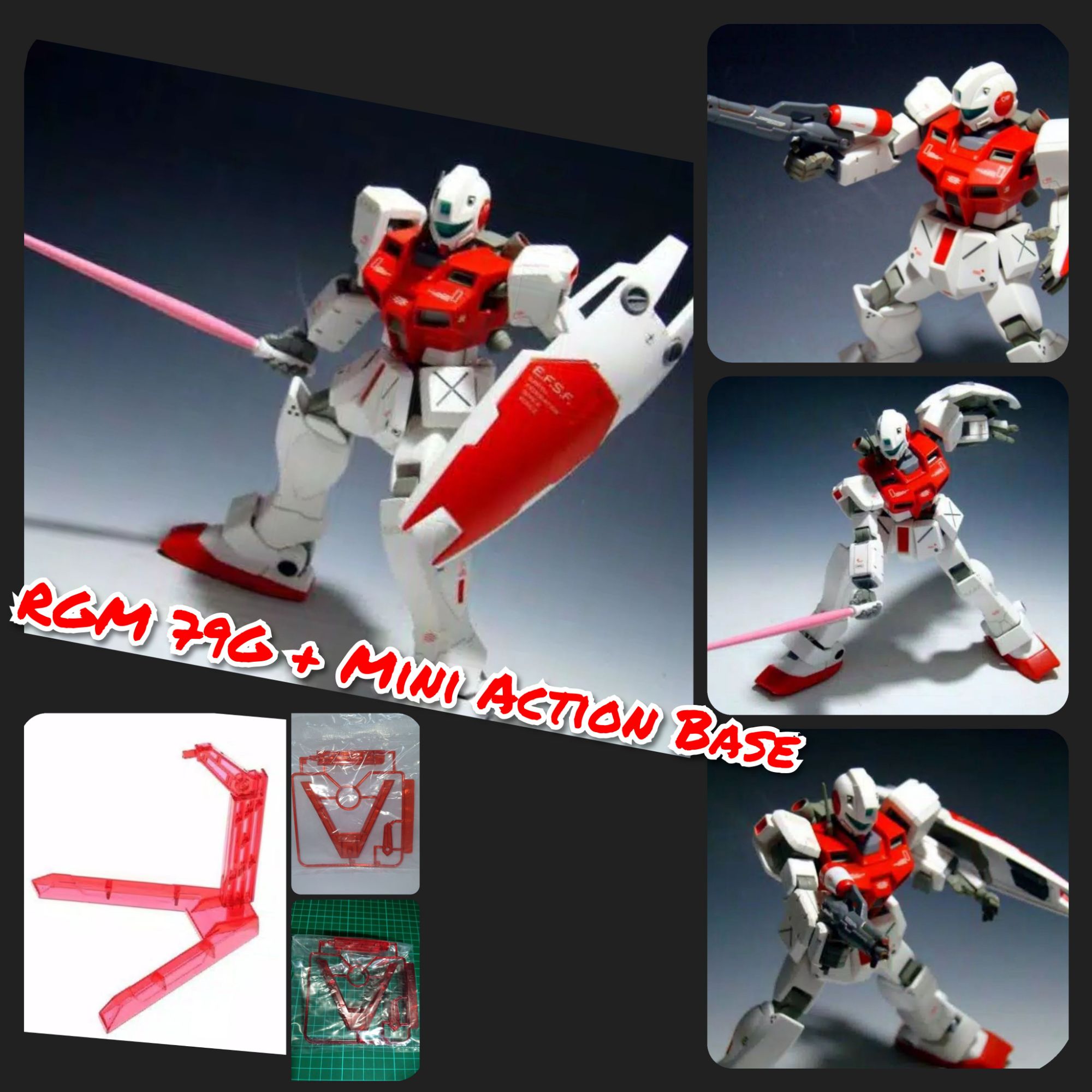 Gundam Bandai HG HGUC RGM 79 GS GM COMMAND SPACE 1/144 Scale Gunpla ...