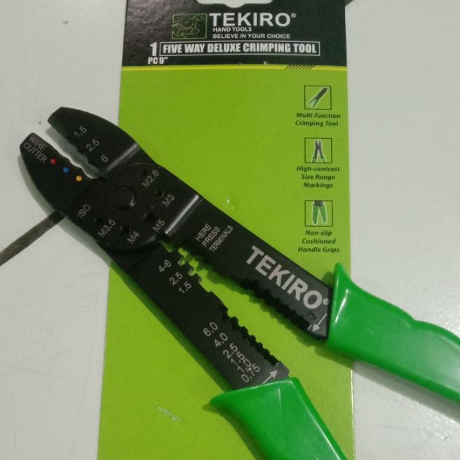 tang crimping 9 inch tekiro tang skun kabel tang kupas kabel tekiro ...