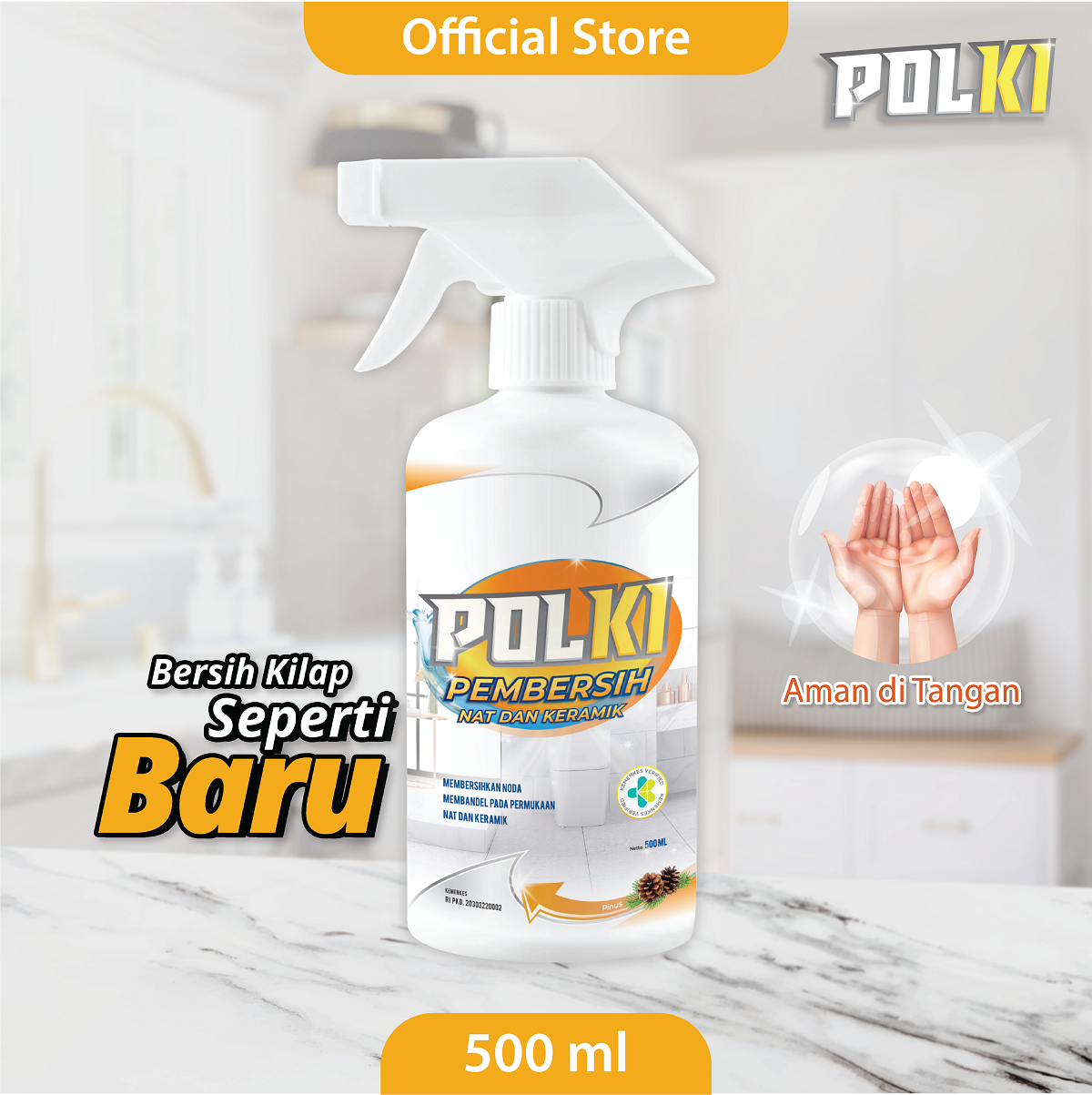 POLKI - Pembersih Nat Dan Keramik Dinding Lantai | Lazada Indonesia