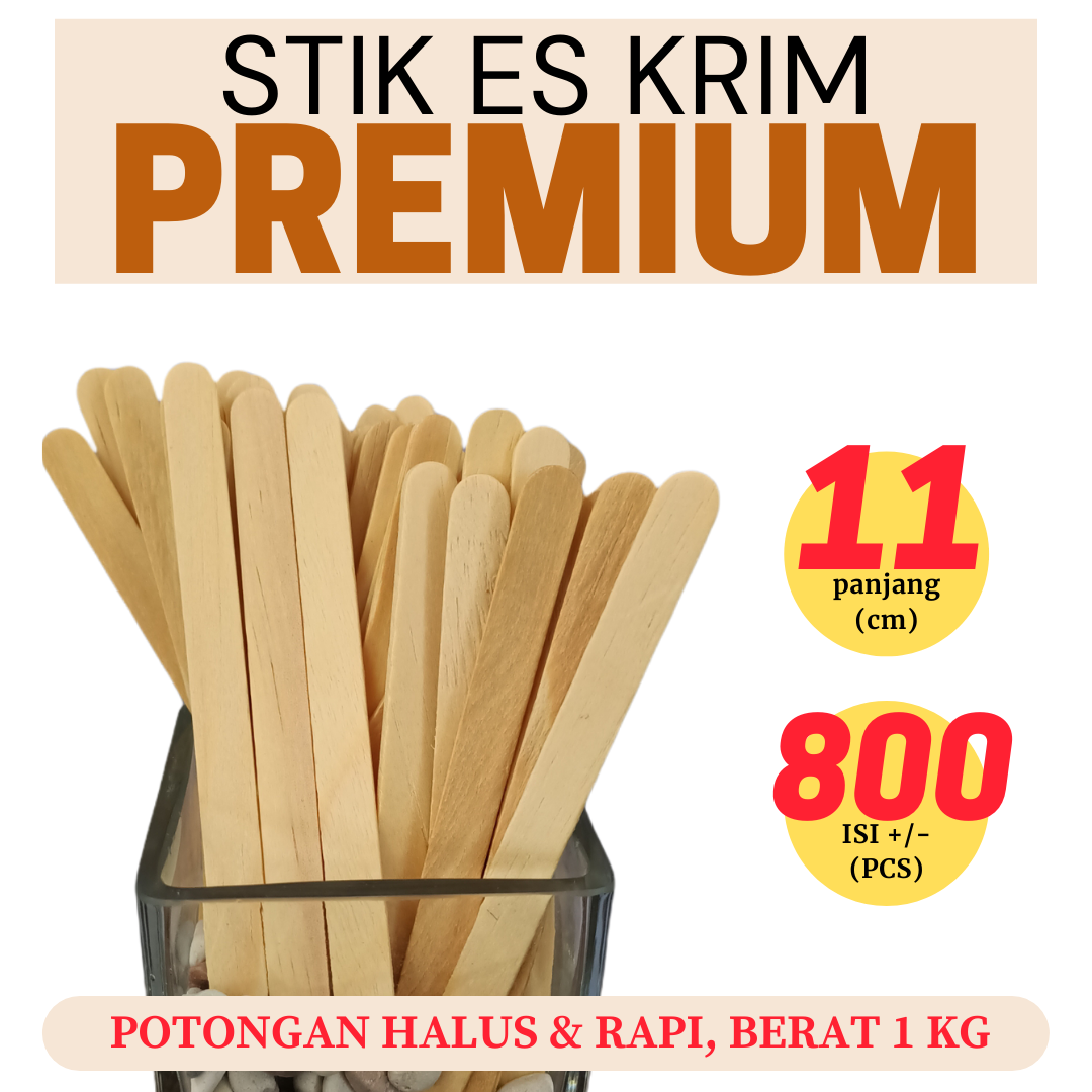 HARGA STIK KAYU ES KRIM - STICK POLOS - HARGA STIK ES KRIM PER PAK ...