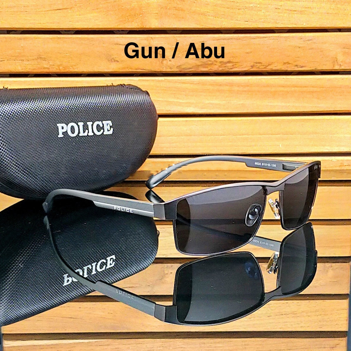 KACAMATA POLICE P24 ANTI RADIASI LENSA MINUS PLUS POLARIZED BLUERAY FRAME TITANIUM FIBER ...