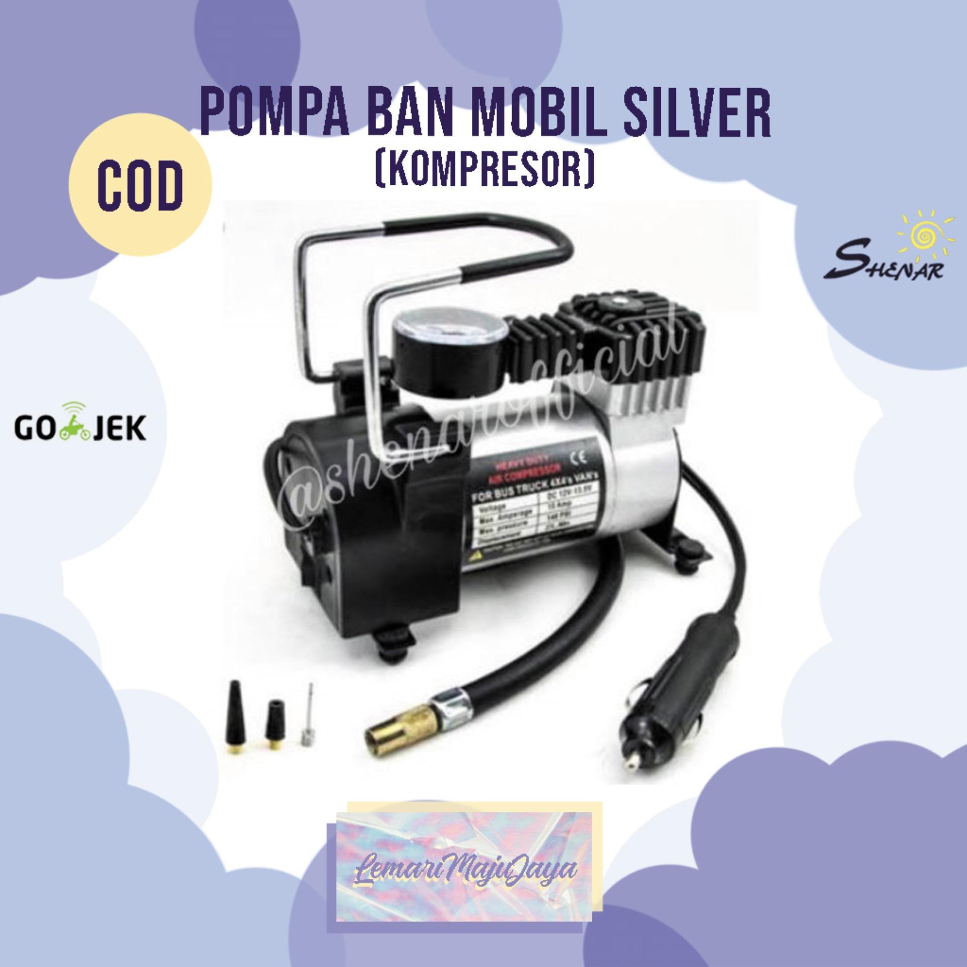 POMPA BAN MOBIL MINI SILVER/POMPA ANGIN/POMPA ELEKTRIK,- (RAMBO POMPA ...