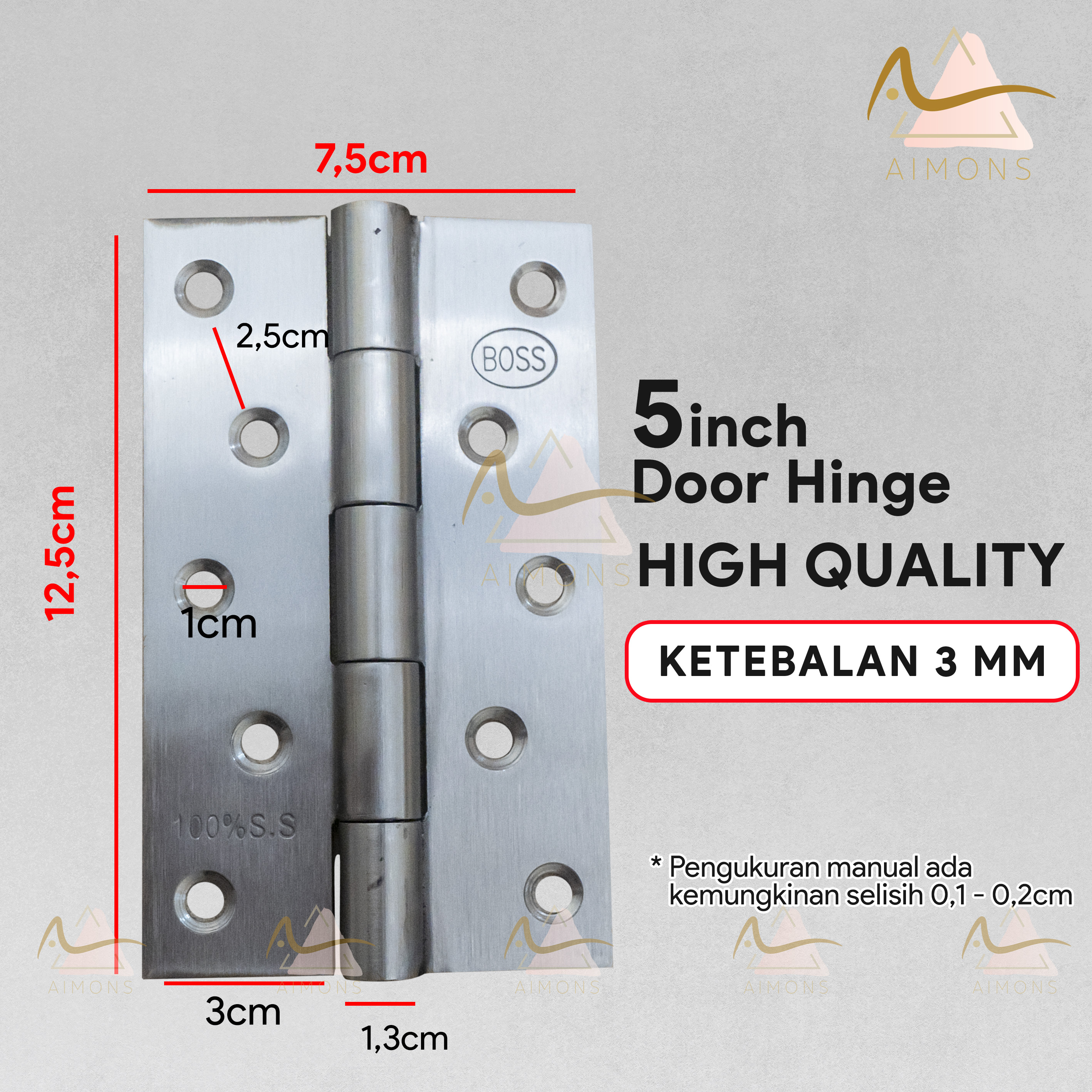 Engsel Pintu Tebal 4 dan 5 inch Engsel Jendela Engsel Stainles SUS 304 ...