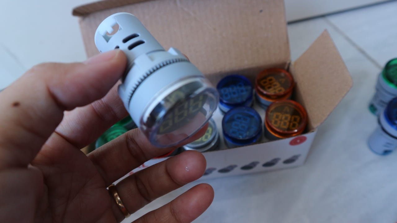 Voltmeter Digital Amper,Volt dan Hz AC PANEL METER BULAT | Lazada Indonesia