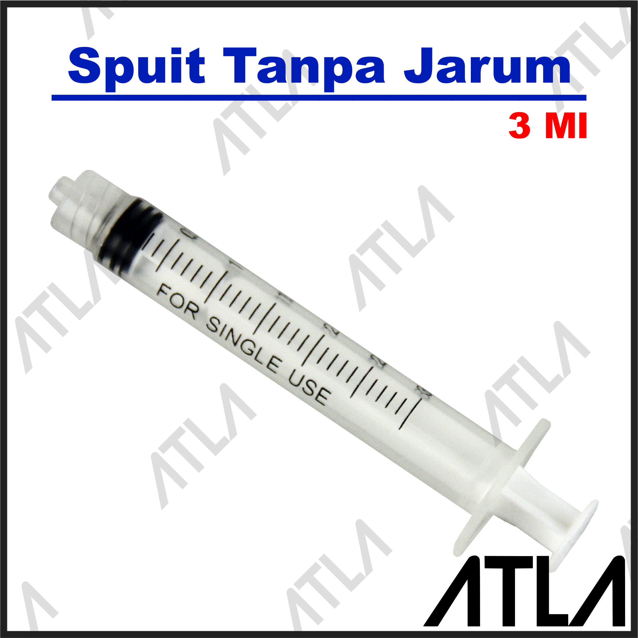 Syringe Spuit 3 ml cc Tanpa Jarum Spet Tetes Takaran Pupuk Nutrisi 3ml ...