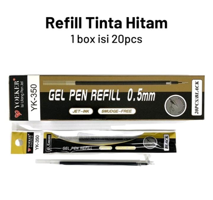 ISI TINTA PEN REFILL TINTA PEN PULPEN AIR HITAM POLOS HARGA PE RKOTAK ...