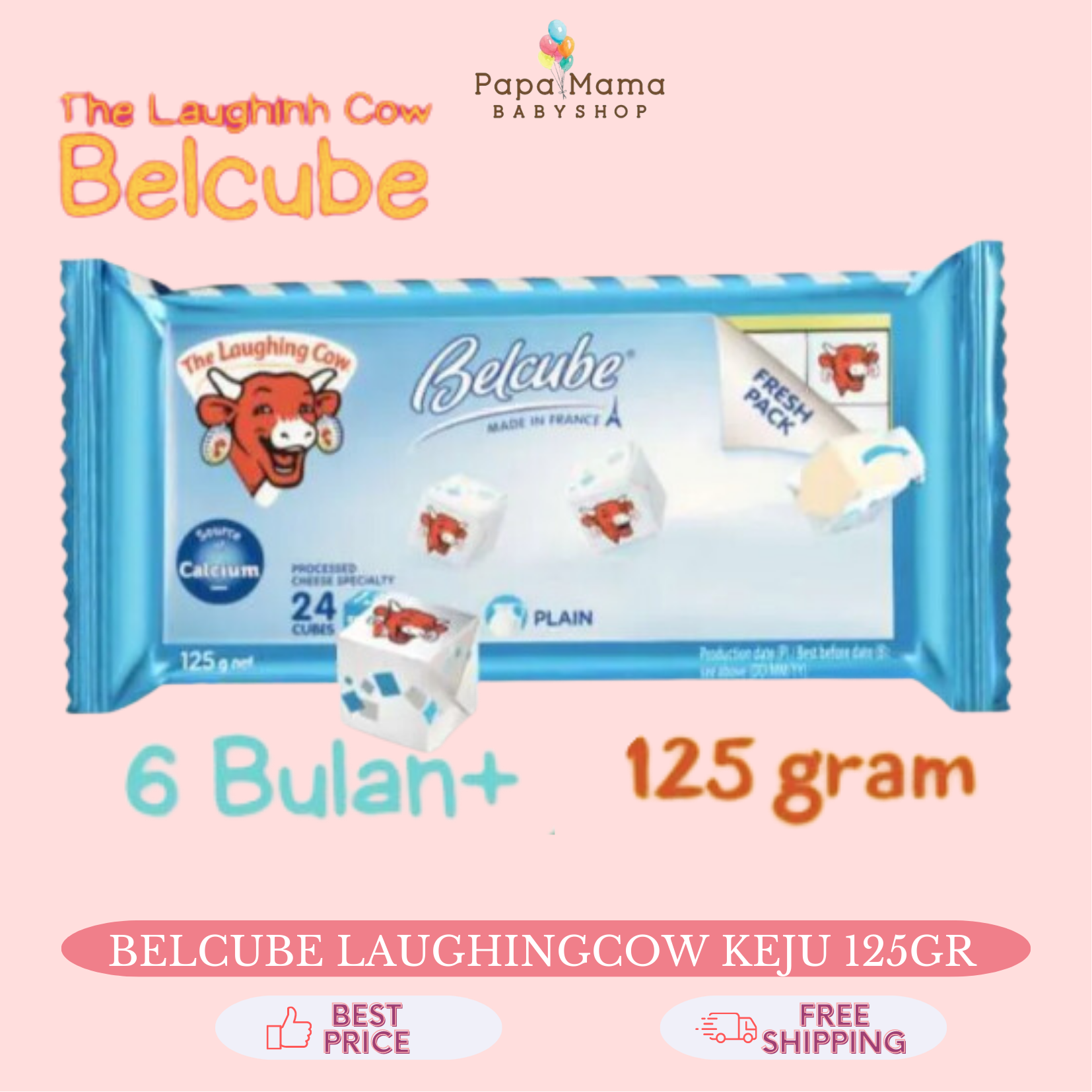 Belcube Laughingcow Keju MPASI Bayi Anak 125gr | Lazada Indonesia