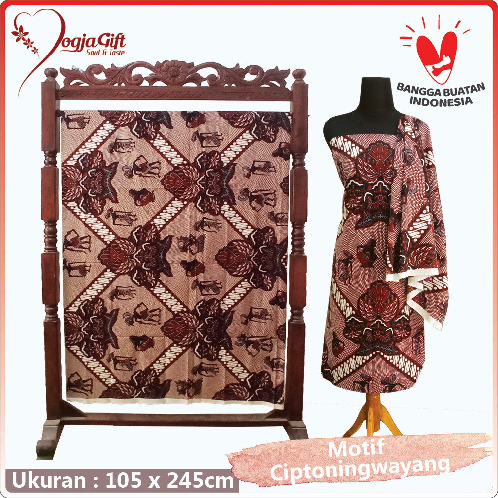 Kain Batik Halus Khas Jogja Motif Ciptoning Wayang | Lazada Indonesia